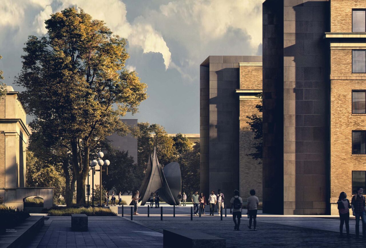 MIT Student Hub: Pedestrian Street | Visualizing Architecture